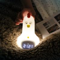 China Children's Sleep Trainer Silicone Night Light Kids Smart Alarm Clock For Baby Room for sale
