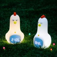 China Children's Sleep Trainer Silicone Night Light Kids Smart Alarm Clock For Baby Room for sale