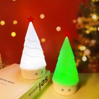 China Christmas LED Rechargeable Battery Operated Silicone Night Light For Kids Baby Bedroom for sale