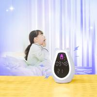 China Bear Alarm Clock Kids Mini Night Light Adjustable Brightness Voice-Activated Wake Battery-Powered for sale