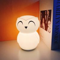 China Silicone Cartoon Owl LED Night Light For Baby Nursery Touch Controls Timed Sleep Friendly for sale
