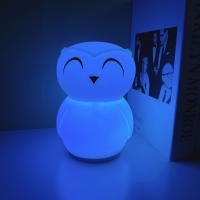 China Silicone Cartoon Owl LED Night Light For Baby Nursery Touch Controls Timed Sleep Friendly for sale