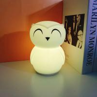 China Silicone Dimmable Color Changing Owl Night Lamp LED Light Source and Remote Control for Baby for sale