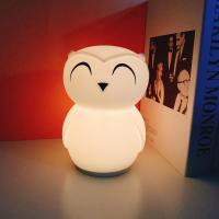 China Silicone Dimmable Color Changing Owl Night Lamp LED Light Source and Remote Control for Baby for sale