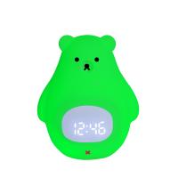 China Soft BPA-Free Silicone Kids Alarm Clock  Portable Children USB Rechargeable Nightlight for sale