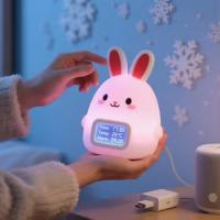 China Silicone Rabbit Night Light, Soft Glow, Sleep Training, Support 9 Languages for sale
