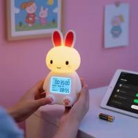 China Silicone Rabbit Night Light, Soft Glow, Sleep Training, Support 9 Languages for sale