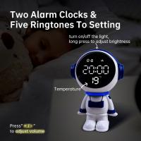 China APP Control Customized Lighting Smart Wake-up  Astronaut Alarm Clock for sale