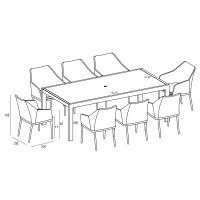 China Tailo Fabric Dining Chair and Table Furniture Set for sale