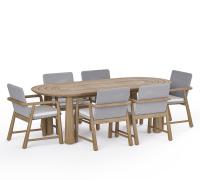 China Cone Teak Chair 7pcs Set, SN-2617 for sale
