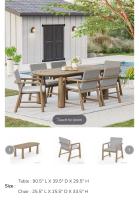 China Cone Teak Chair 7pcs Set, SN-2617 for sale