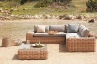 China Espresso Thick Wicker Corner Sectional, SN-2632 for sale