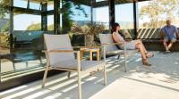 China Textilene Outdoor Furniture Aluminum Lounge Sofa. Skyline Batyline. SN-2644 for sale