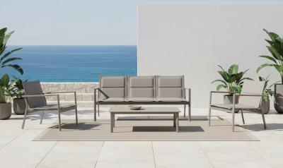 China Textilene Outdoor Furniture Aluminum Lounge Sofa. Skyline Batyline. SN-2644 for sale