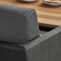 China Outdoor Furniture Aluminum Black Sling Patio Sofa, SN-2645 for sale