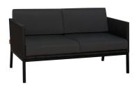 China Outdoor Furniture Aluminum Black Sling Patio Sofa, SN-2645 for sale