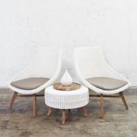 China Teak Wicker Woven Garden Balcony Set. Lecco SN-2648 for sale