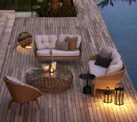 China Rattan Garden Furniture Wicker Conversation Set Deck Lounge Seating, SN-2649 for sale