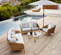 China Rattan Garden Furniture Wicker Conversation Set Deck Lounge Seating, SN-2649 for sale