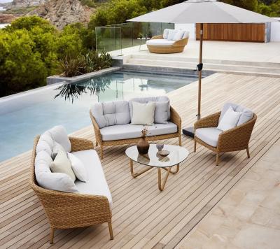 China Rattan Garden Furniture Wicker Conversation Set Deck Lounge Seating, SN-2649 for sale