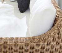 China Natural Looking Outdoor Round Wicker Corner Lounge Set. Huntington SN-2654 for sale
