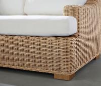 China Natural Looking Outdoor Round Wicker Corner Lounge Set. Huntington SN-2654 for sale