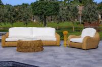 China Luxury Slopped Arm Synthetic Rattan Garden Sofa. Katalina SN-2655 for sale