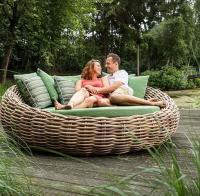China Leisure Style Thick Wicker Round Daybed. Apple SN-2690 for sale