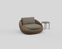 China Patio Round Wicker Woven Round Shape Sofa Set 4pcs with Coffee Table. Mari SN-2657 for sale