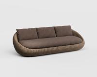 China Patio Round Wicker Woven Round Shape Sofa Set 4pcs with Coffee Table. Mari SN-2657 for sale