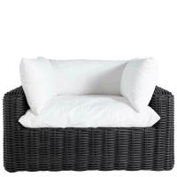 China Black Round Wicker Sectional Corner Sofa. Montana SN-2658 for sale
