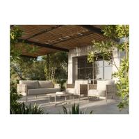 China Teak Aluminum Outdoor Furniture Rope Cube Sofa. Kira SN-2661 for sale