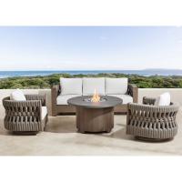 China American Style Luxury Design Outdoor Patio Sofa with Firepit. Halifax SN-2663 for sale