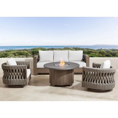 China American Style Luxury Design Outdoor Patio Sofa with Firepit. Halifax SN-2663 for sale