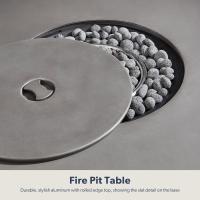 China American Style Luxury Design Outdoor Patio Sofa with Firepit. Halifax SN-2663 for sale