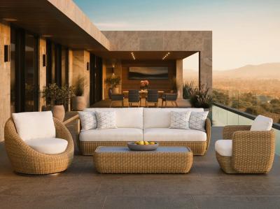China Round Wicker Woven Patio Furniture Outdoor Swivel Lounge Chair. Jen SN-2666 for sale