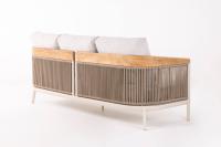 China 2027 New Design Leisure Outdoor Furniture Teak Rope Sofa. Bellagio SN-2667 for sale