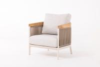 China 2027 New Design Leisure Outdoor Furniture Teak Rope Sofa. Bellagio SN-2667 for sale