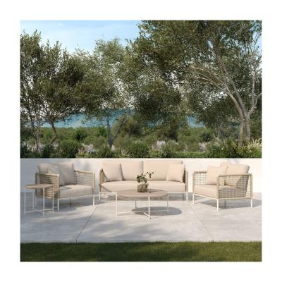 China 2027 Trend Outdoor Garden Furniture Sofa Rope Woven 5pcs Sofa Set. Marco SN-2668 for sale