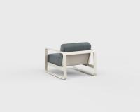 China High Grade Outdoor Furniture Design Charcoal Powder Coated Aluminum Sofa. Bond SN-2669 for sale