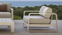China High Grade Outdoor Furniture Design Charcoal Powder Coated Aluminum Sofa. Bond SN-2669 for sale