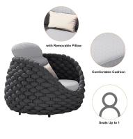 China Thick Rope Round Garden Sofa for Patio Outdoor Villas Use. Tatta SN-2672 for sale