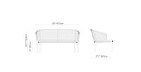 China Commercial Furniture Outdoor Black Rope Patio Sofa for Villa Garden. Tribeca SN-2673 for sale