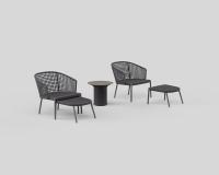 China Commercial Furniture Outdoor Black Rope Patio Sofa for Villa Garden. Tribeca SN-2673 for sale