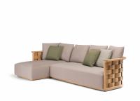 China Outdoor Furntiure Teak Sectional with Club Chair. Molteni SN-2674 for sale