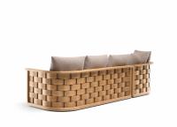 China Outdoor Furntiure Teak Sectional with Club Chair. Molteni SN-2674 for sale