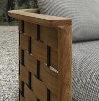 China Outdoor Furntiure Teak Sectional with Club Chair. Molteni SN-2674 for sale