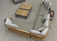 China Outdoor Furntiure Teak Sectional with Club Chair. Molteni SN-2674 for sale