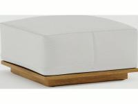 China Corner Lounge Set Aluminum in Teak Finish Outdoor Sectional Sofa. Parlo SN-2675 for sale