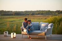 China Luxury Outdoor Furniture Design Half Round Rope Daybed. SN-2693 for sale